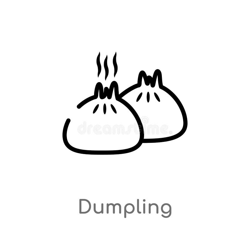 Dumpling Vector Illustration. Stock Vector - Illustration of delicious ...
