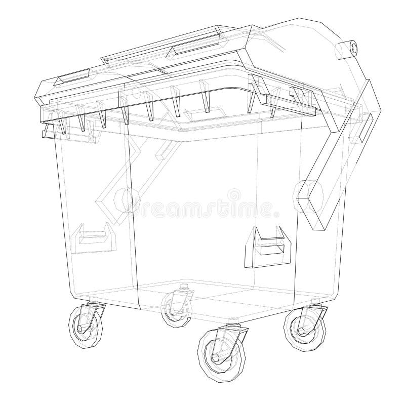 Dustbin Outline Stock Illustrations – 3,392 Dustbin Outline Stock ...