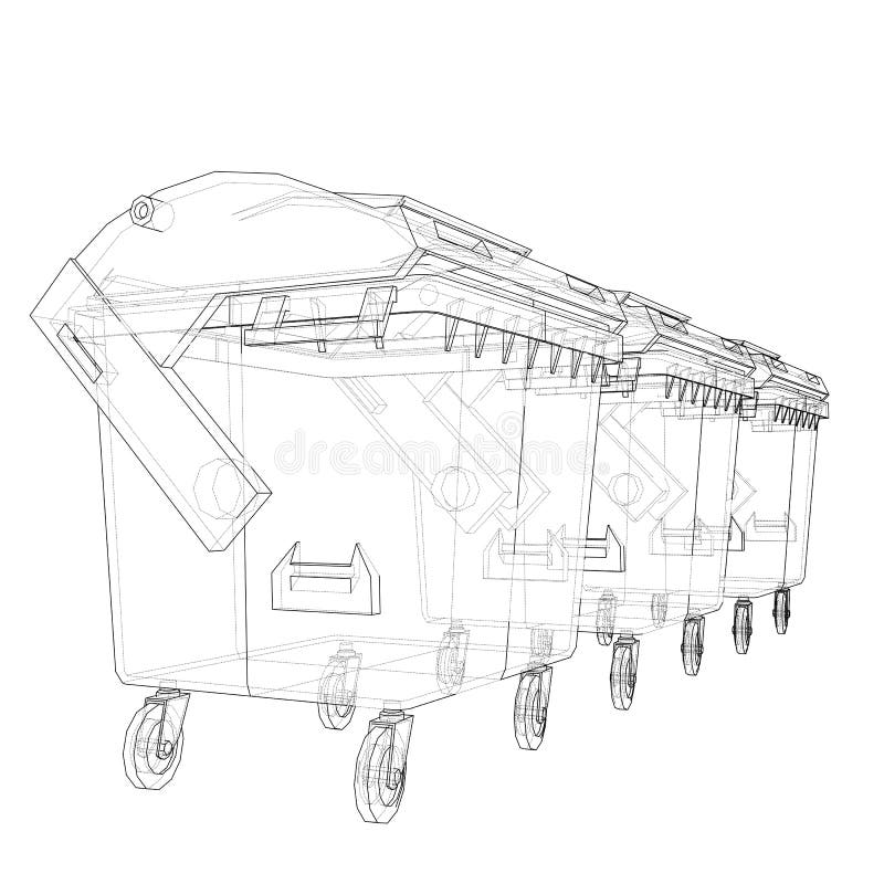 Outline Dustbin Stock Illustrations – 4,637 Outline Dustbin Stock ...