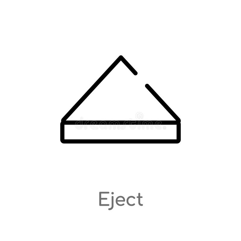 Eject Icon. Isolated Sign Symbol Stock Illustration - Illustration of ...