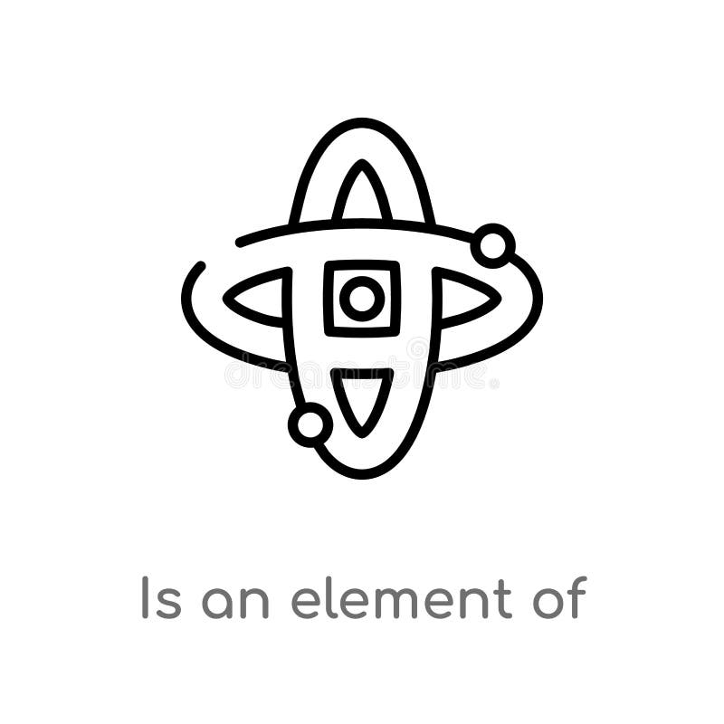 Outline is an Element of Vector Icon. Isolated Black Simple Line ...