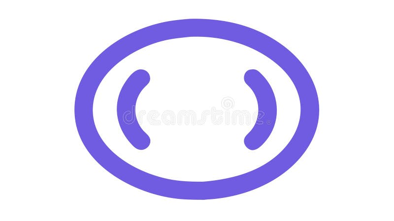 Outline Elongated Oval Icon Parentheses Shape , Vector Design ...