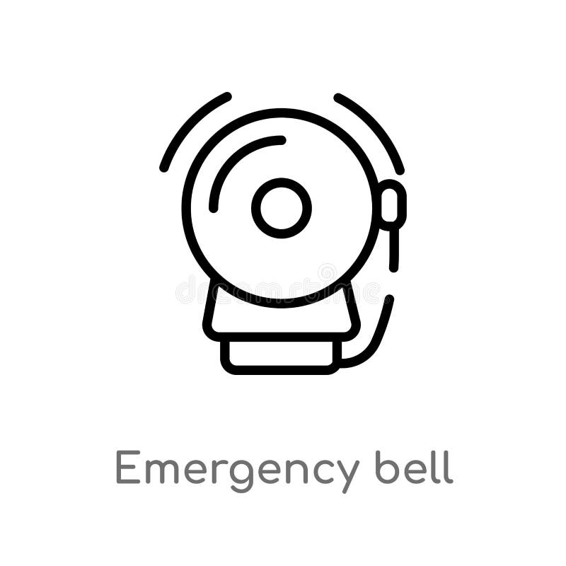 Outline Emergency Light Vector Icon. Isolated Black Simple Line Element ... Outline Emergency Light Vector Icon. Isolated Black Simple Line Element ...