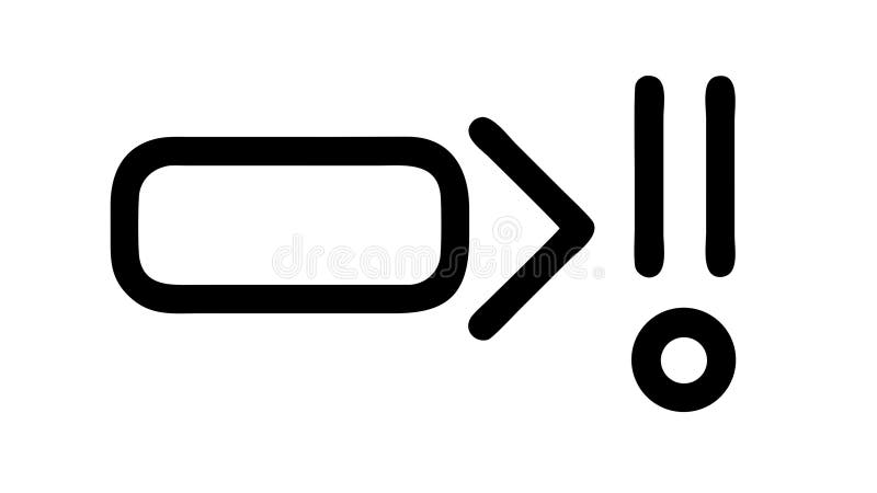 Outline Exit Arrow Icon Vector for Digital Navigation Sign, Vector ...