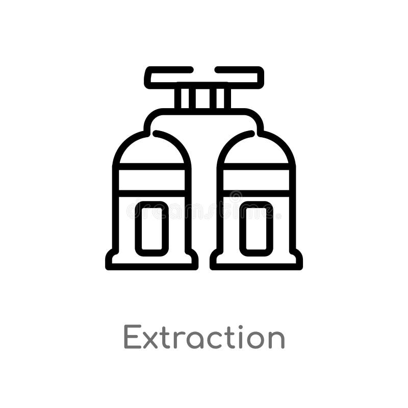 Black Extraction Isolated Vector Icon. Simple Element Illustration from ...