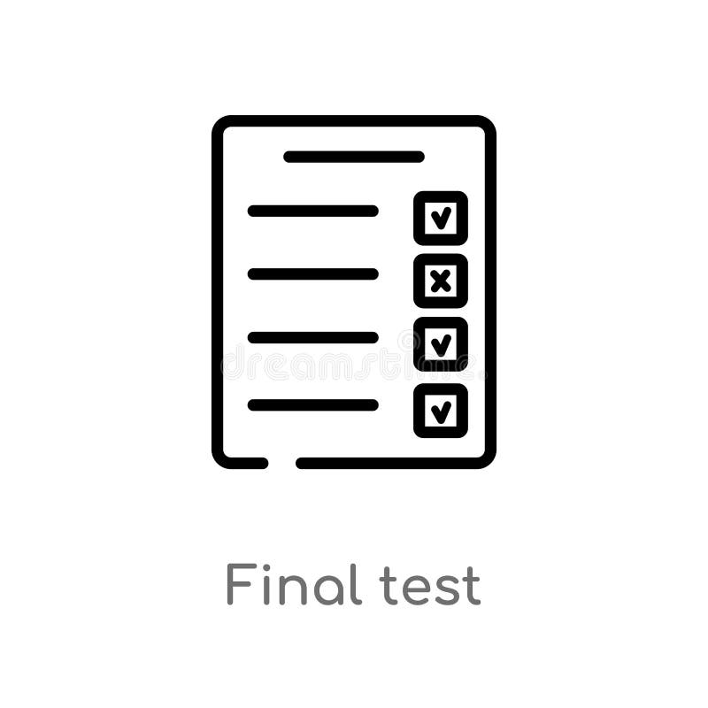 Final Test Icon Stock Illustrations – 419 Final Test Icon Stock ...