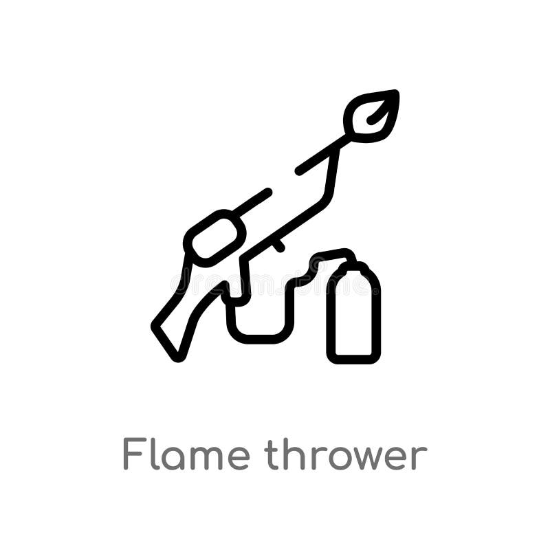 Flame Thrower Icon Vector. Trendy Flat Flame Thrower Icon from Miscellaneous Collection Isolated ...