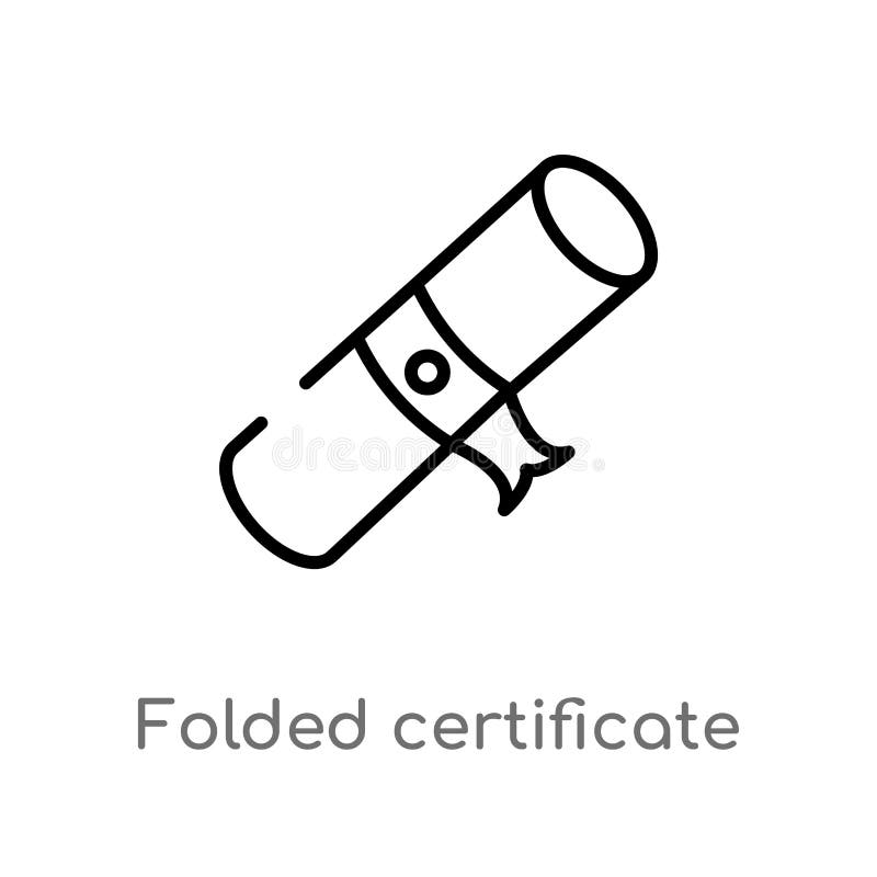 Folded Graduation Certificate Stock Illustrations – 270 Folded ...