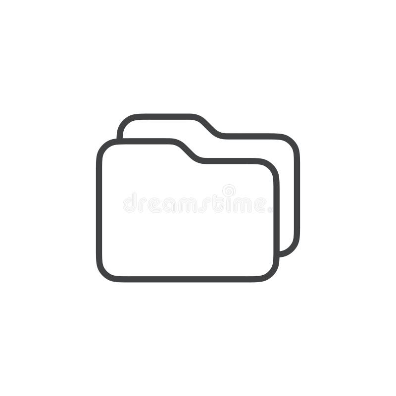 File Folder Icon Simple Vector Symbol Stock Vector - Illustration of ...