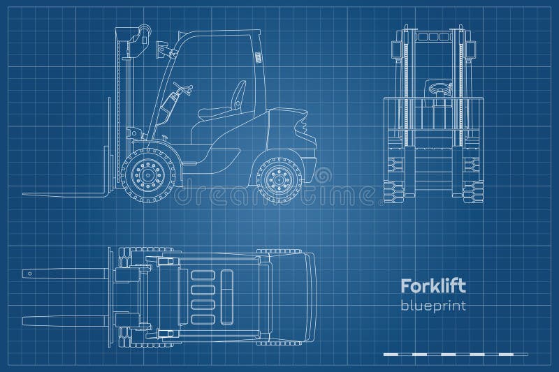 Forklift Top View Stock Illustrations – 193 Forklift Top View Stock ...