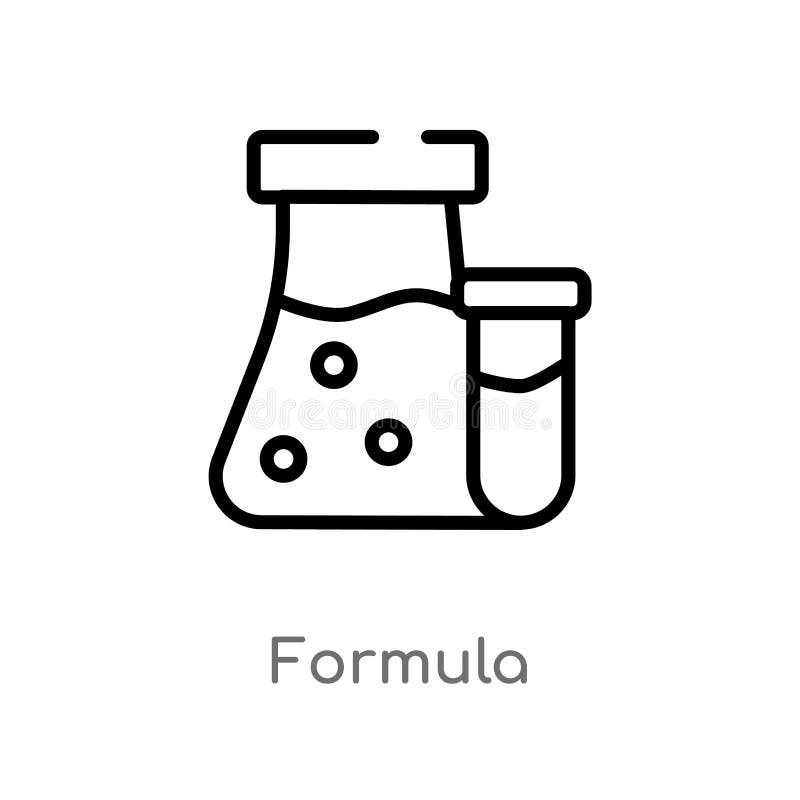 Formula Icon in Different Style Vector Illustration. Two Colored and ...