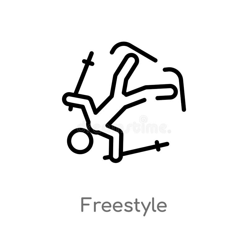 Freestyle Vector Composition Stock Vector - Illustration of fence, bike ...