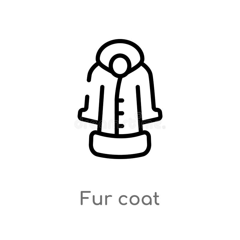 Winter Coat Icon Outline Stock Illustrations – 2,694 Winter Coat Icon ...