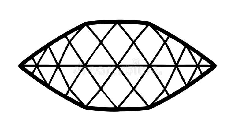 Outline Geometric Polygon Pattern Icon, Abstract Modern Design, Vector ...