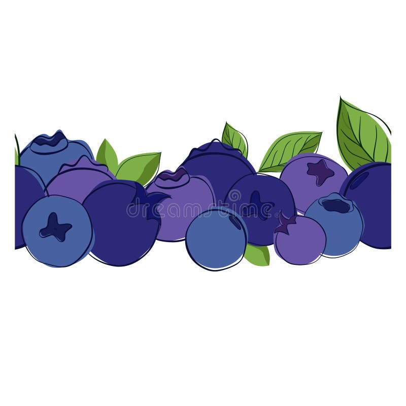 Blueberries Template