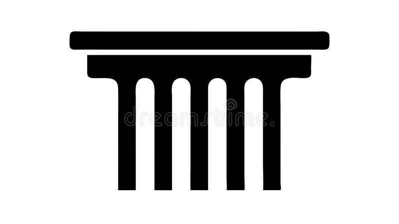 Outline Greek Roman Pillar Architectural Element , Vector Design ...