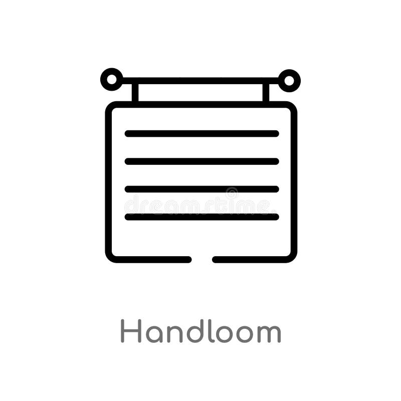Handloom Icon in Filled, Thin Line, Outline and Stroke Style. Vector ...