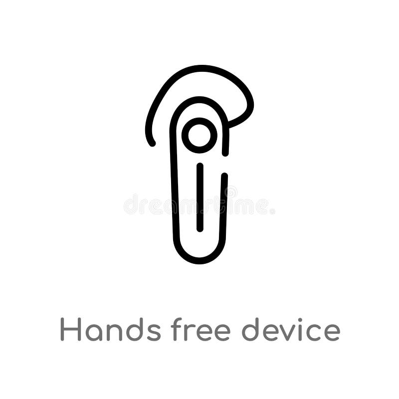 Outline Hands Up Vector Icon. Isolated Black Simple Line Element ...
