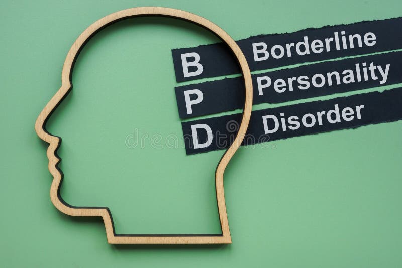 Outline of a Head and the Phrase BPD Borderline Personality Disorder ...