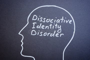 Outline of a Head with the Phrase Dissociative Identity Disorder DID ...