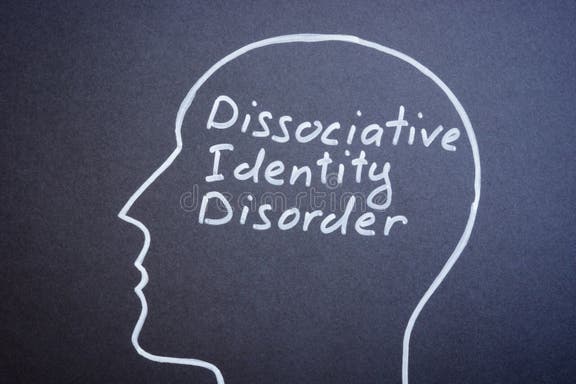 Outline of a Head with the Phrase Dissociative Identity Disorder DID ...