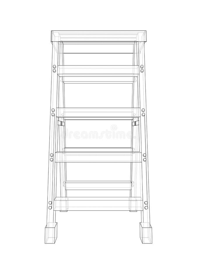 Outline Household Steps. Vector Stock Vector - Illustration of drawing ...