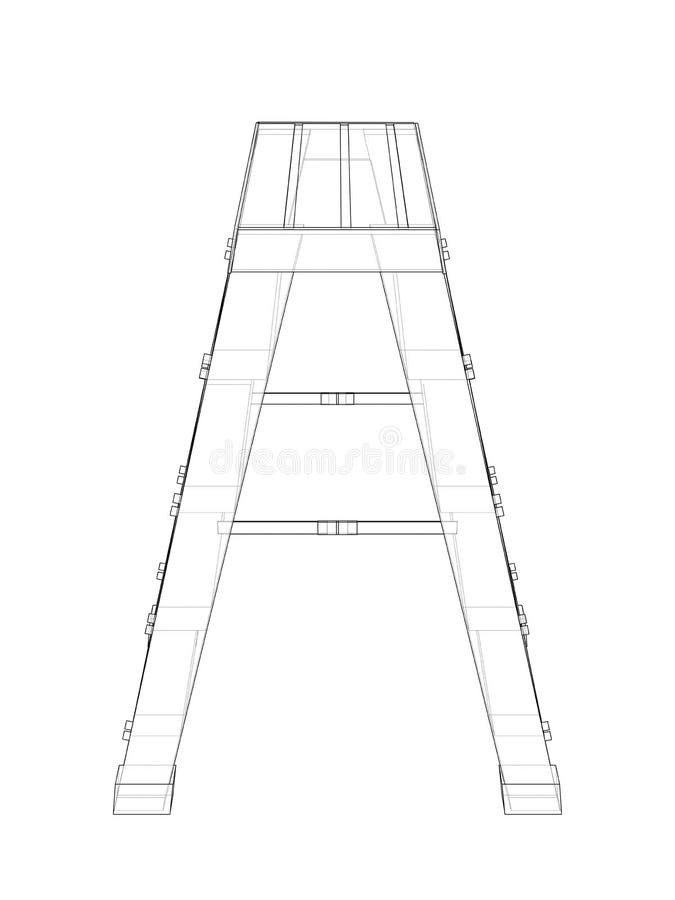 Outline Household Steps. Vector Stock Vector - Illustration of line ...