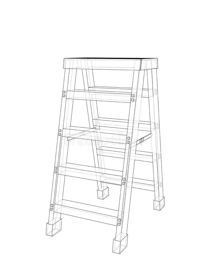 Outline Household Steps. Vector Stock Vector - Illustration of line ...