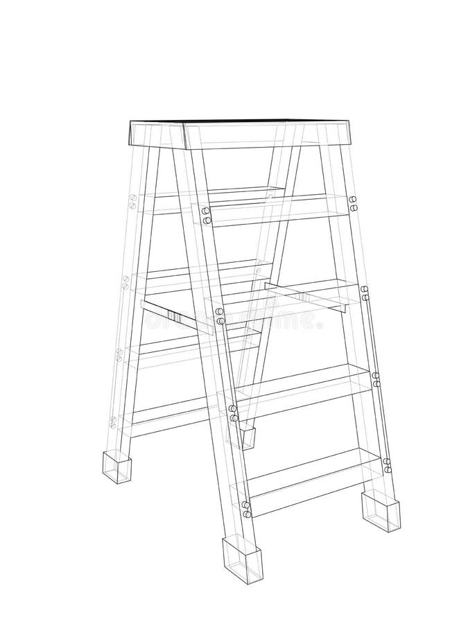 Outline Household Steps. Vector Stock Vector - Illustration of line ...