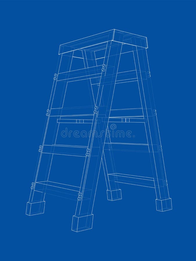 Outline household steps stock illustration. Illustration of outline ...