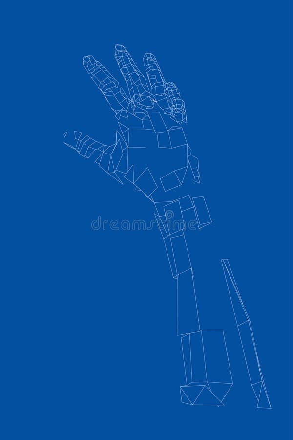 Human Hand Finger Wire Frame Stock Illustrations – 273 Human Hand ...