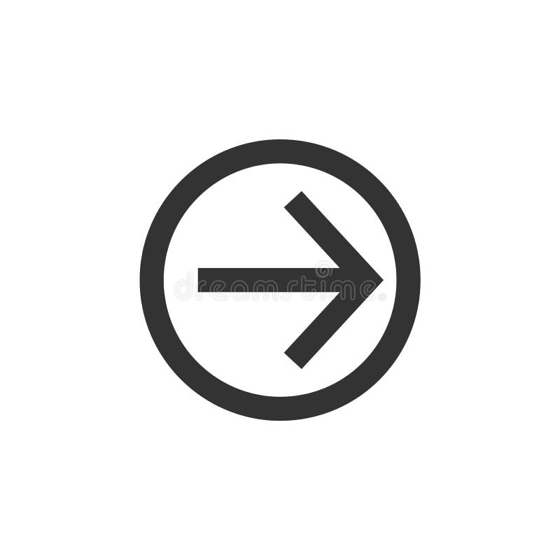 Outline Icon - Arrow stock vector. Illustration of right - 194349737