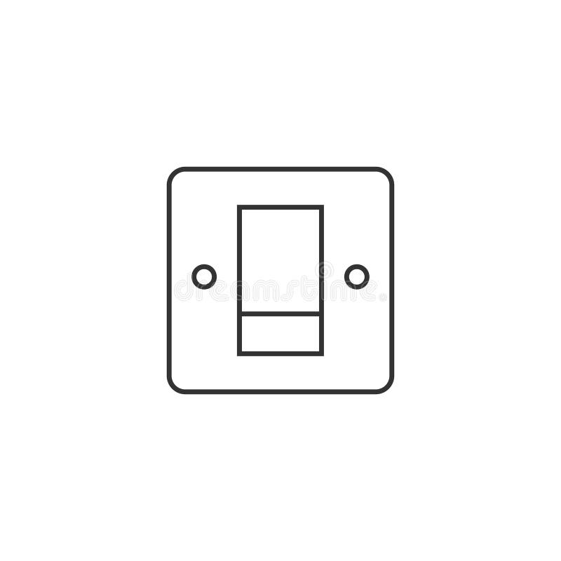 Outline Icon - Electric Switch Stock Vector - Illustration of electric ...