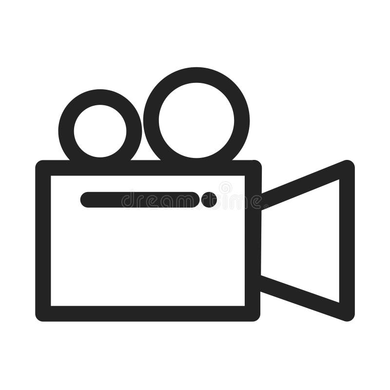 Video Recorder Icon for Smartphone User Interface Stock Vector ...