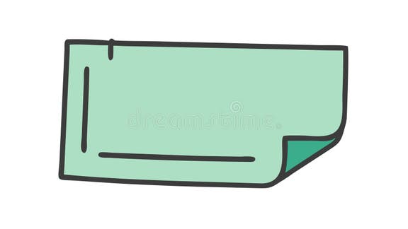 Outline Icon of a Folded Paper or Document Sheet , Vector Design ...