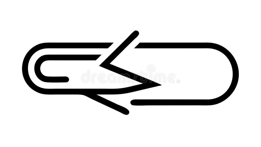 Outline Icon of Interlocking Shapes, Representing Connection Link ...