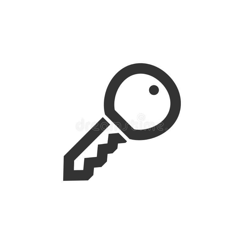 Outline Icon - Key stock vector. Illustration of pictogram - 194355642