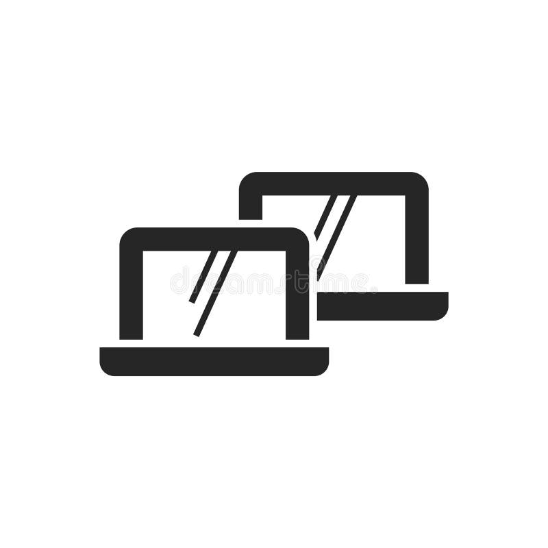 Outline Icon - Laptops stock vector. Illustration of electronic - 194355859