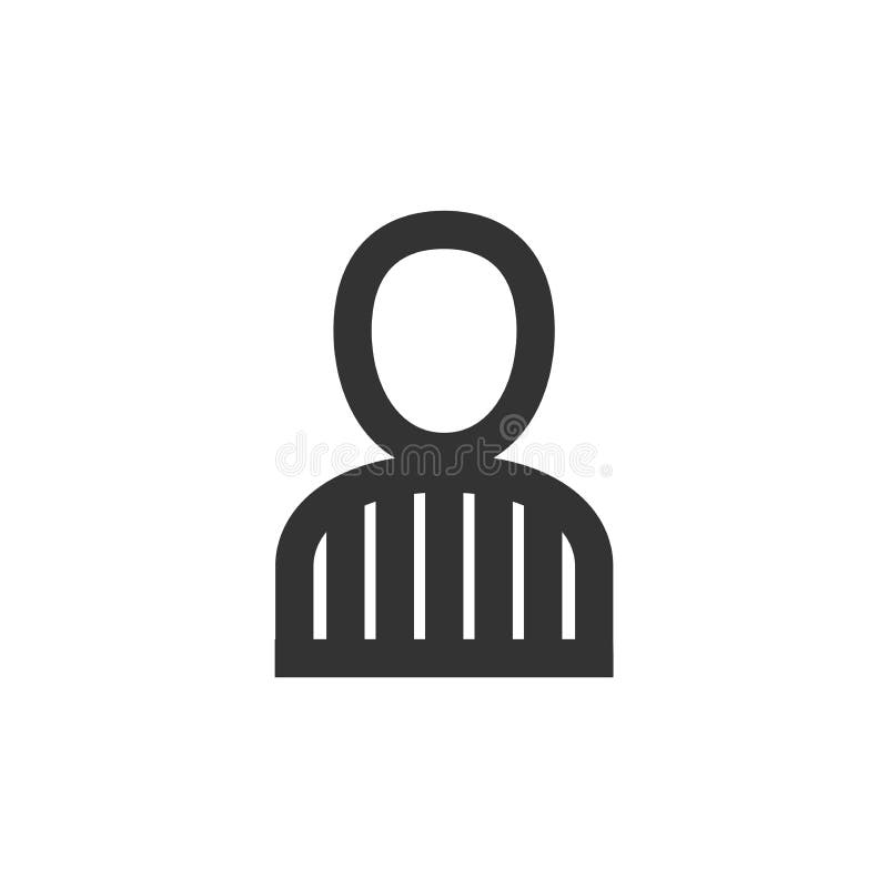 Outline Icon - Referee Avatar Stock Vector - Illustration of profession ...