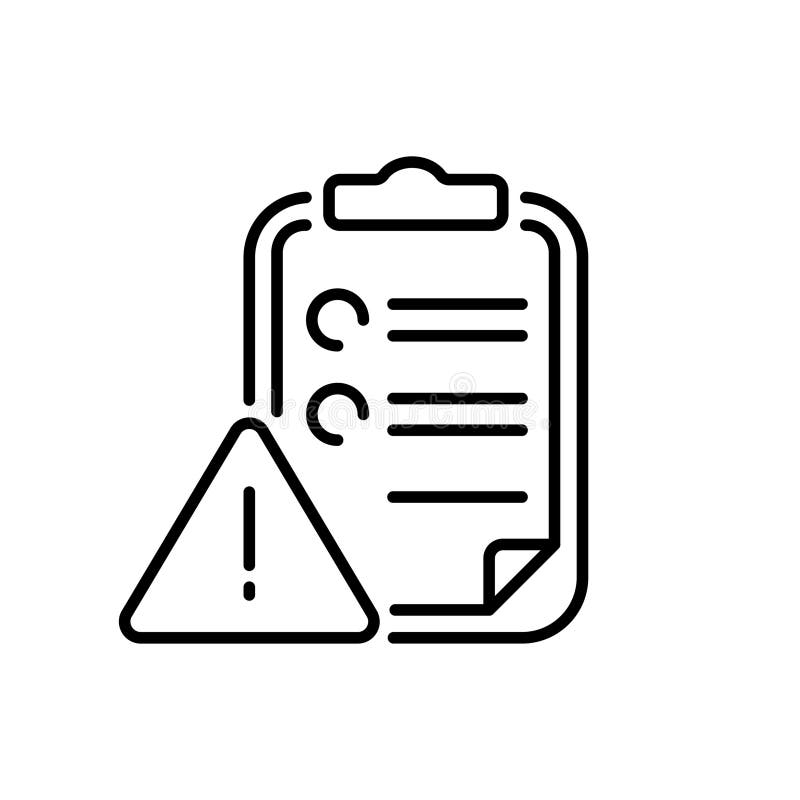 Outline Icon Related To Deadline. Linear Icon Stock Vector ...