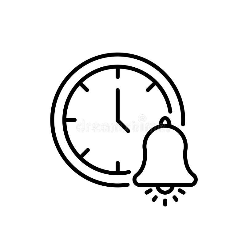 Outline Icon Related To Deadline. Linear Icon Stock Vector ...