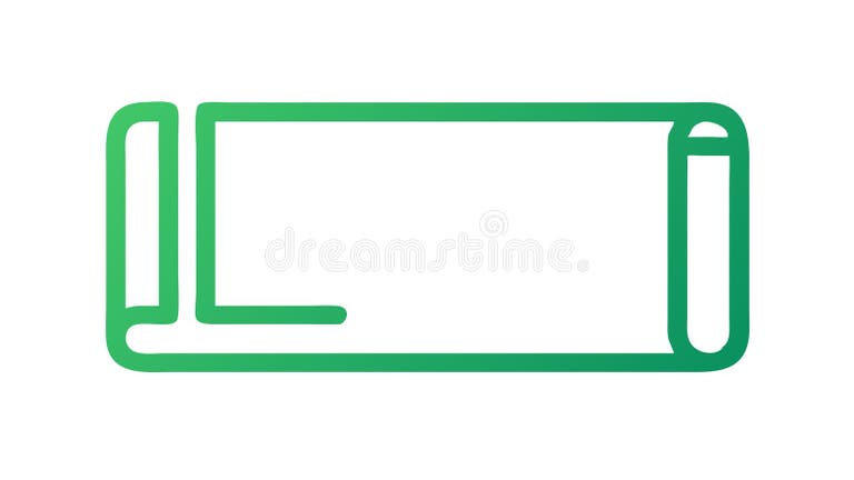 Outline Icon of a Rolled Up Document or Map Paper , Vector Design ...