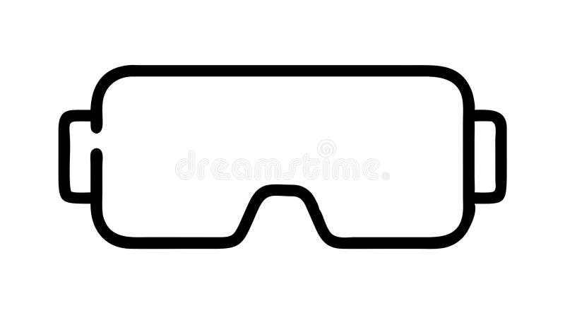 Outline Icon of Virtual Reality VR Goggles Headset , Vector Design ...