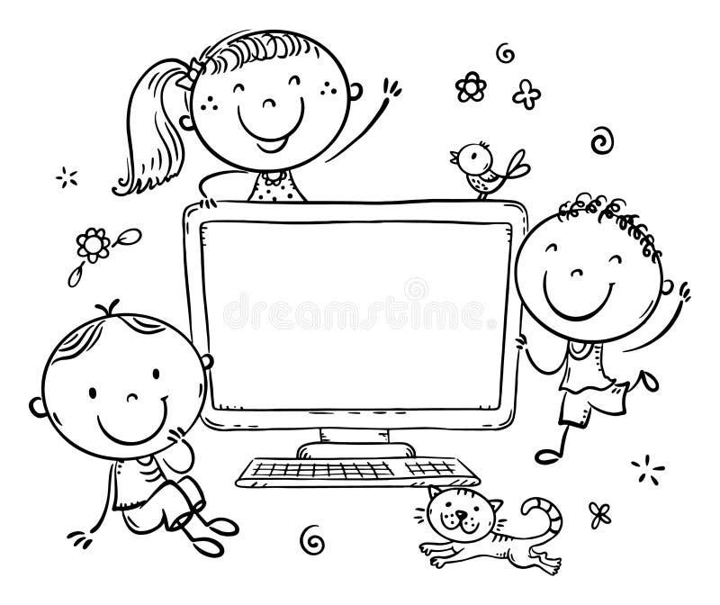 Black and white doodle set stock vector. Illustration of drawn - 50592650