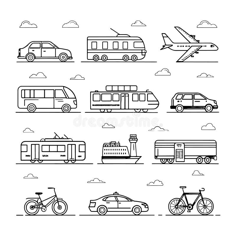 Multiple Travel Modes Stock Illustrations – 10 Multiple Travel Modes ...