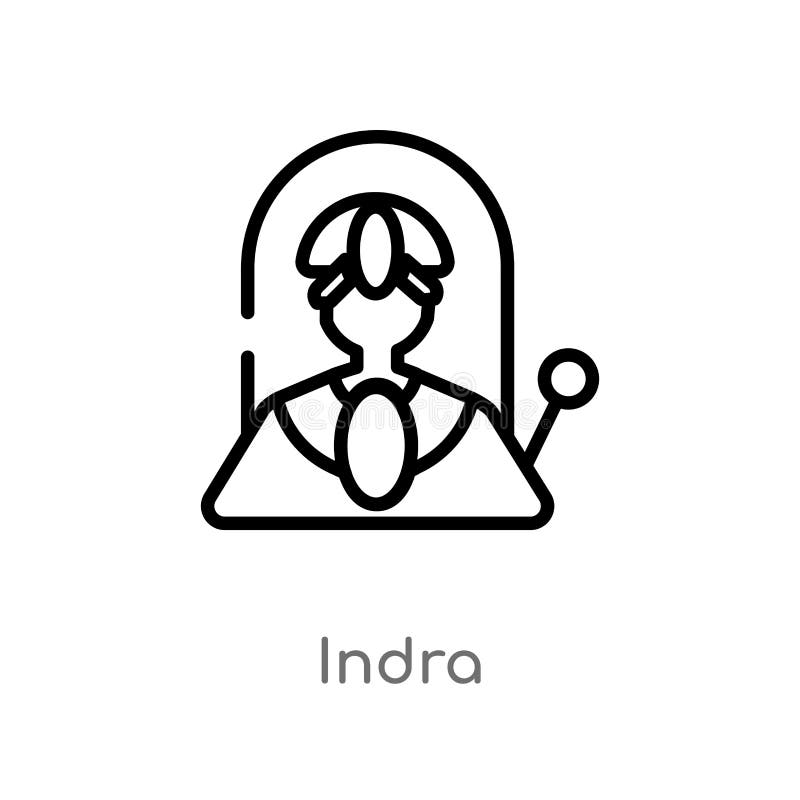 Indra Isolated Icon. Simple Element Illustration from India Concept ...