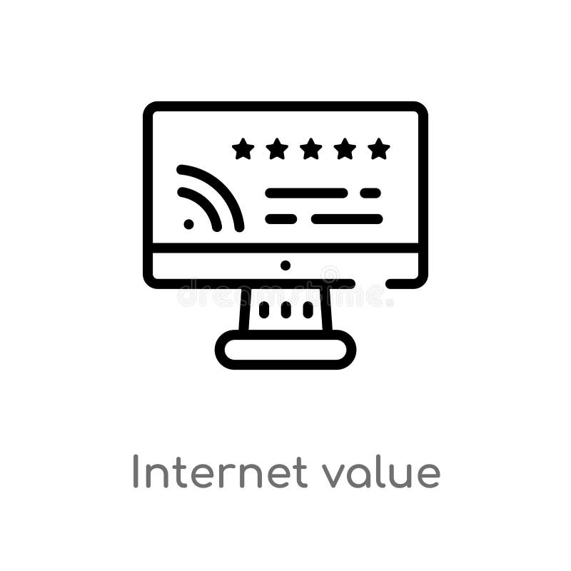 Outline Web and Internet Icons Stock Vector - Illustration of outline ...