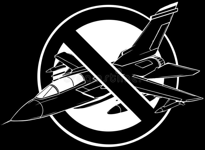 Outline of Jet Fighter Vector Illustration Design Stock Vector ...