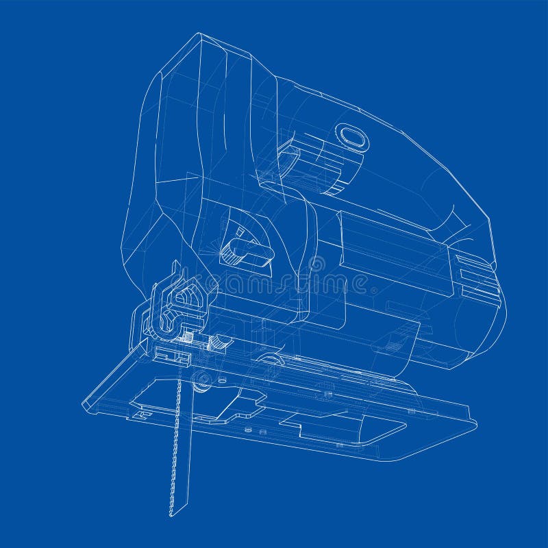Outline Jig saw stock illustration. Illustration of carpentry - 191501401