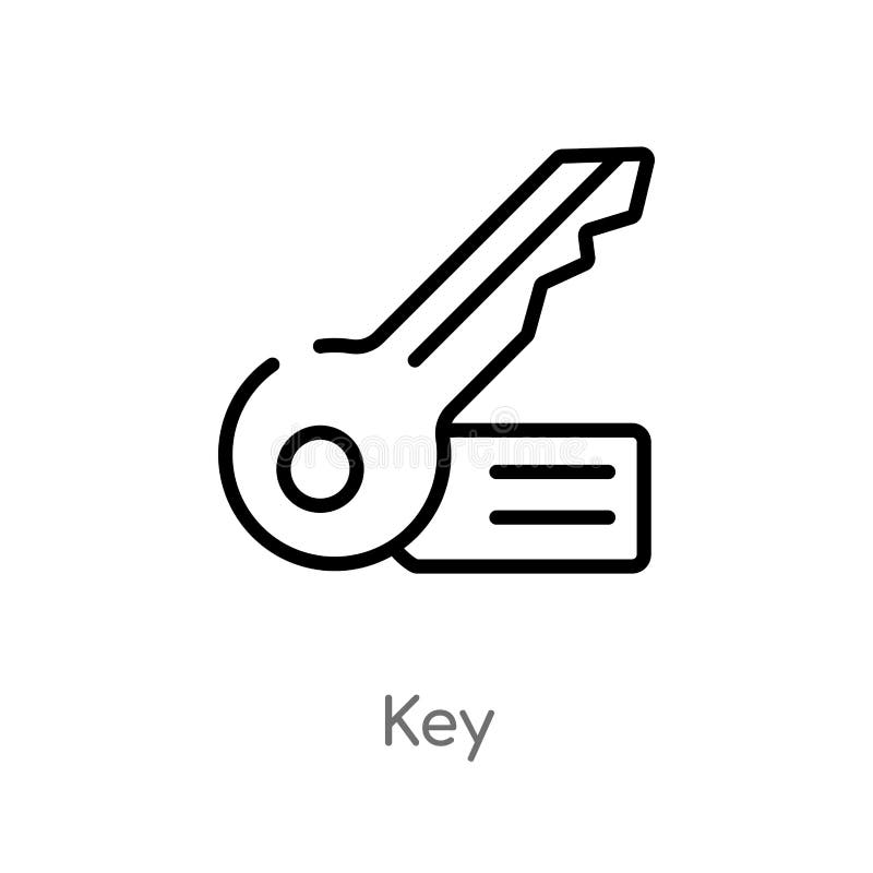 Door Keys Outline Black White Stock Illustrations – 799 Door Keys ...